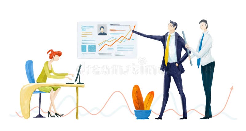 Business People, Creative Team Working in Office. Future Project ...