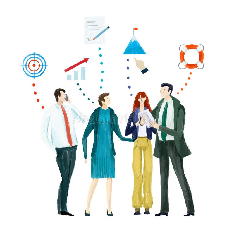 Business People, Creative Team Working in Office. Future Project ...