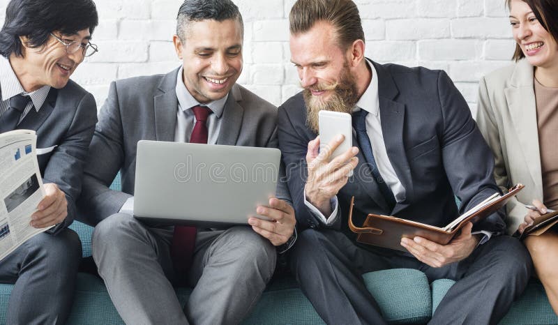 Business People Data Information Technology Concept Stock Photo - Image ...