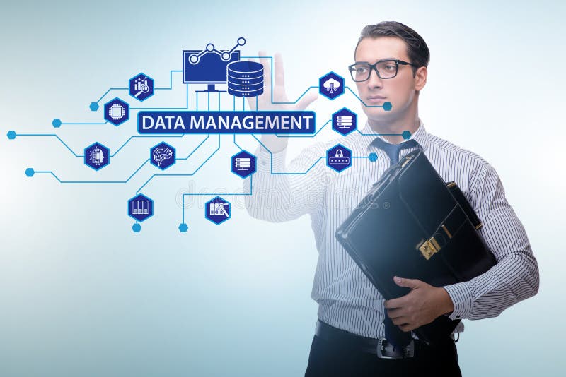 Business People in Data Management Concept Stock Photo - Image of ...