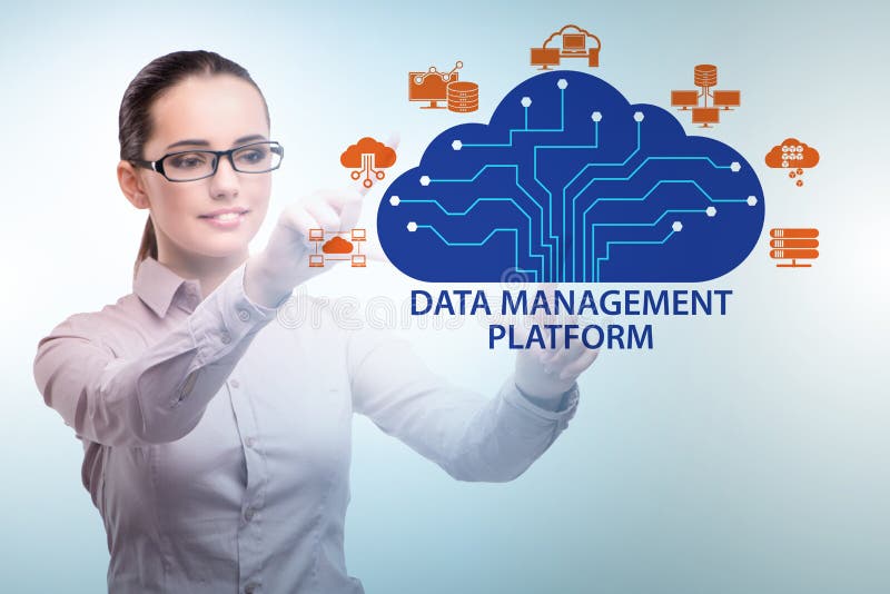 Business People in Data Management Concept Stock Image - Image of ...