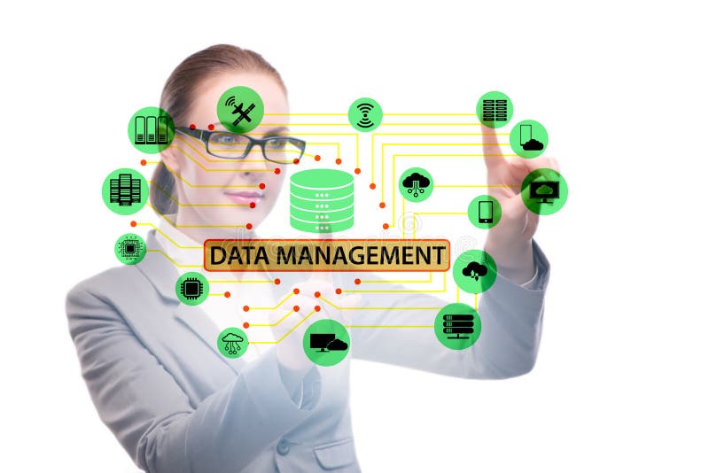 Business People in Data Management Concept Stock Photo - Image of ...