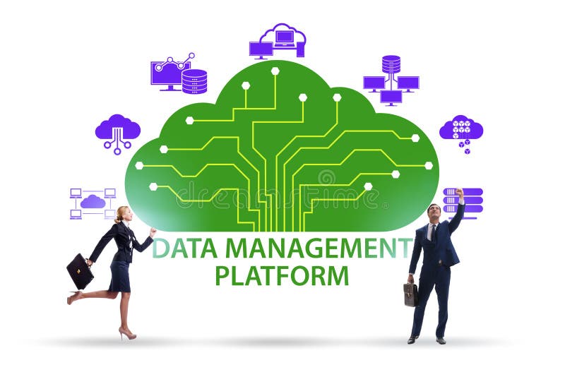 Business People in Data Management Concept Stock Image - Image of ...