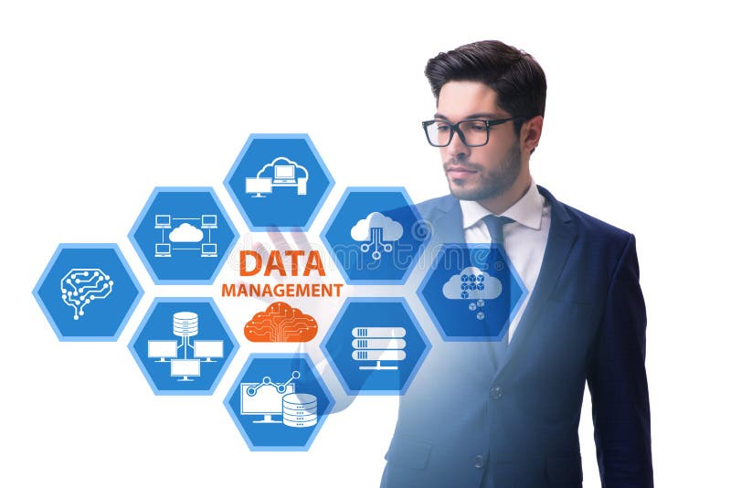 Business People in Data Management Concept Stock Photo - Image of ...