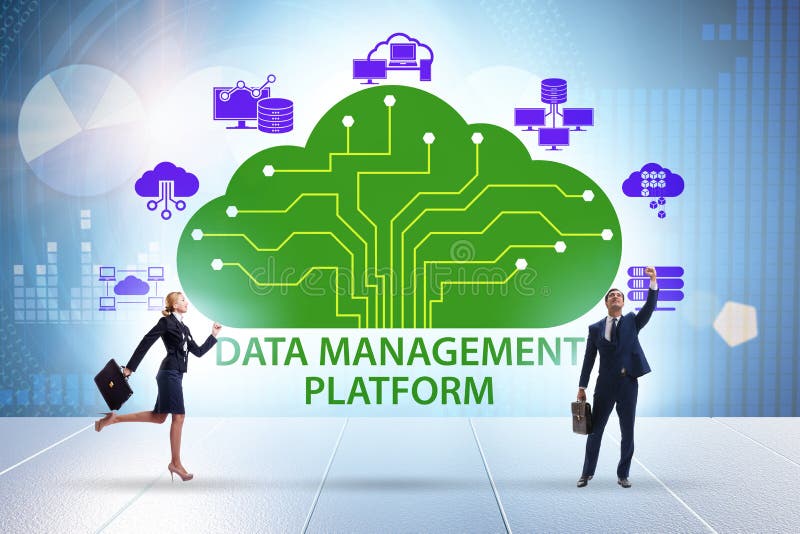 Business People in Data Management Concept Stock Photo - Image of ...