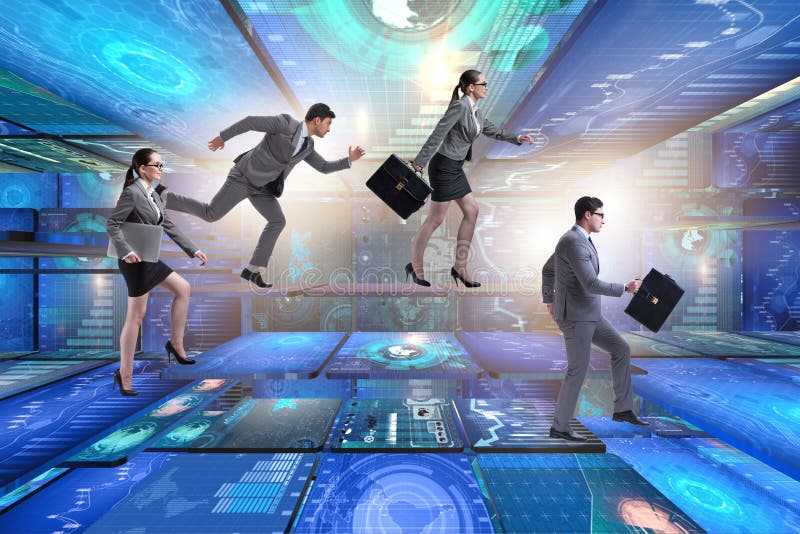 The Business People in Data Management Concept Stock Photo - Image of ...