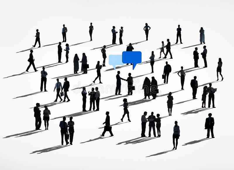 Business People with Different Activity Stock Illustration ...