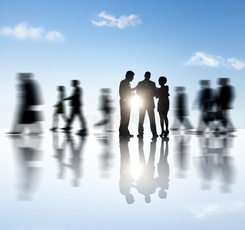 Business People with Different Activity Stock Photo - Image of large ...