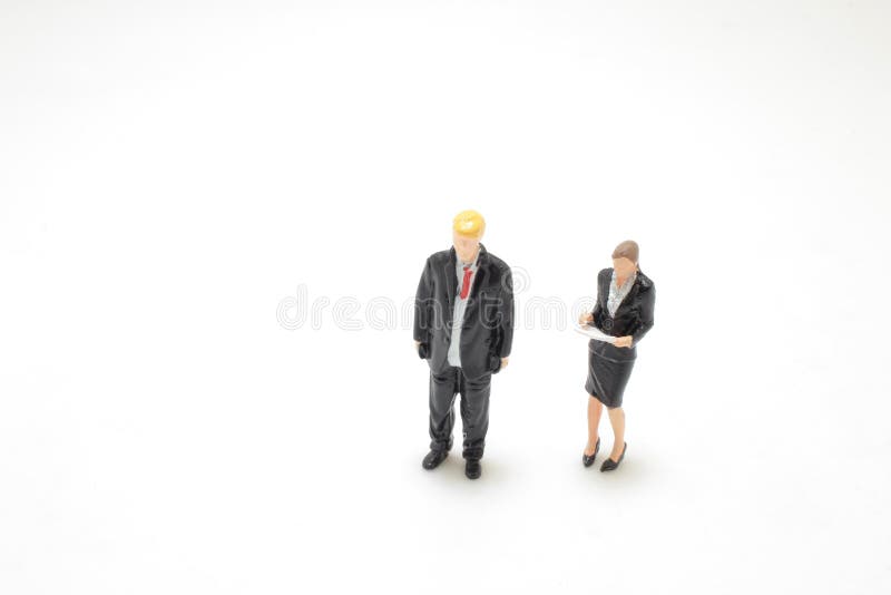 A Business People in Different Poses, Mini of Figure Stock Photo ...