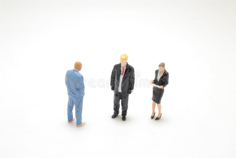 A Business People in Different Poses, Mini of Figure Stock Photo ...
