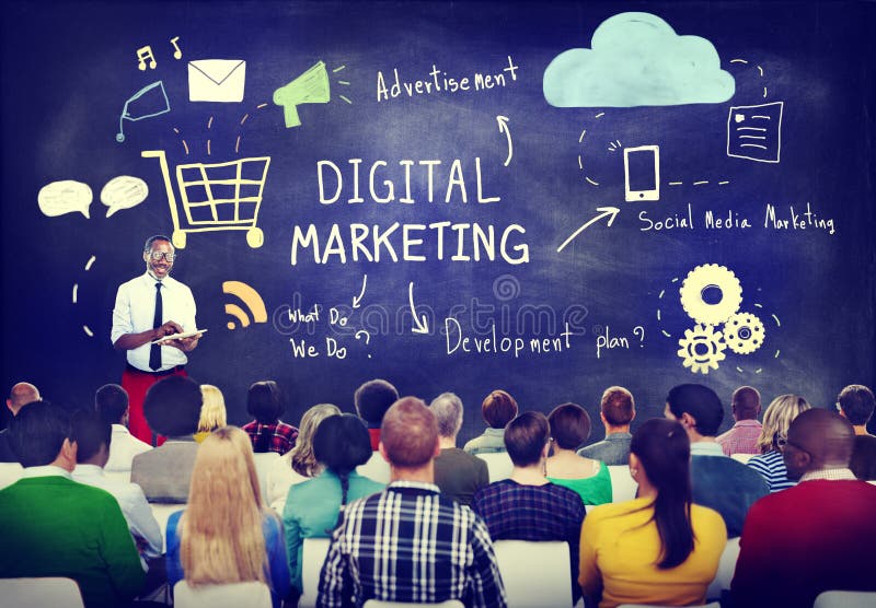 Business People in a Digital Marketing Seminar Stock Photo - Image of ...