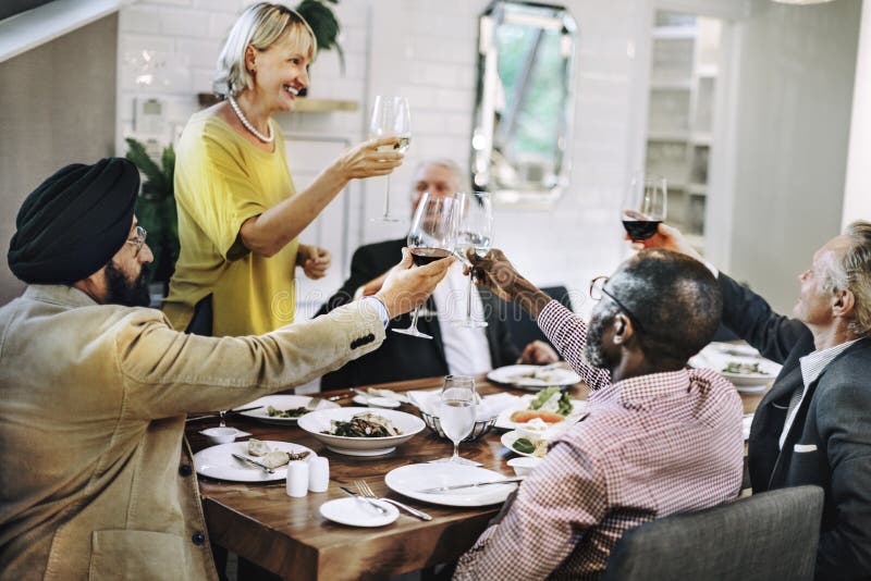 Business People Dining Together Concept Stock Photo - Image of ...
