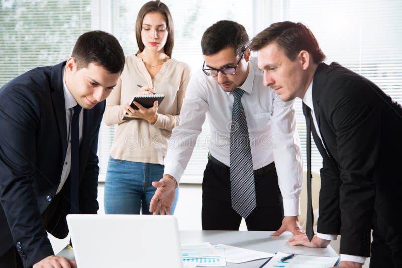 Business People Discuss the Project in the Office Stock Photo - Image ...