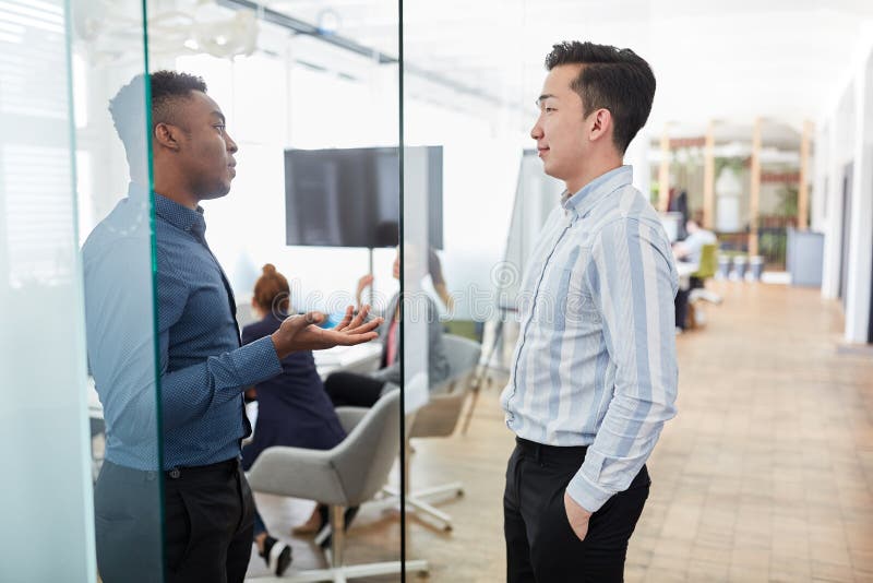 Business People Discuss a Business Project Stock Image - Image of ...