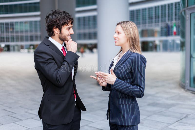 Business people discussing stock image. Image of company - 38450711
