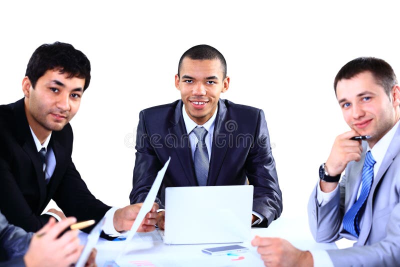 Business people discussing stock image. Image of communication - 37174701