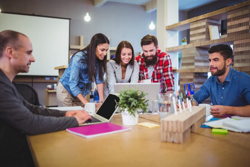 Business People Discussing during Meeting Stock Photo - Image of ...