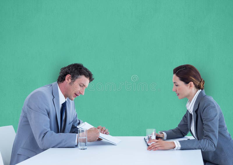 Business People Discussing Over Documents Stock Image - Image of ...