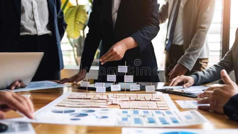 Business People are Discussing a Project Plan AIG535 Stock Illustration ...