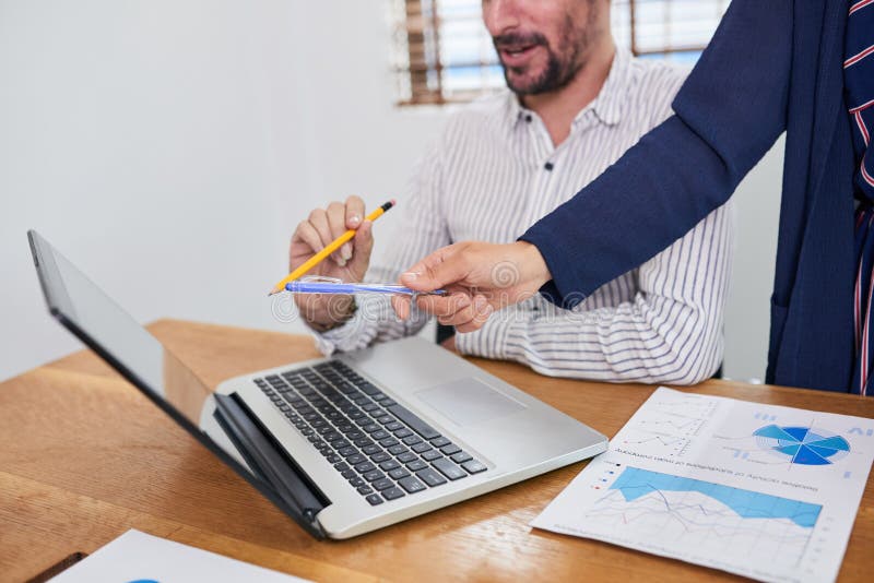 Discussing statistics stock image. Image of business - 53222285