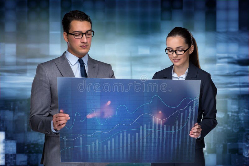 The Business People Discussing Stock Chart Trends Stock Image - Image ...