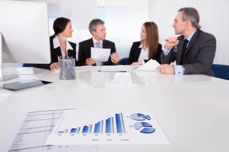 Business People Discussing Together Stock Image - Image of group ...