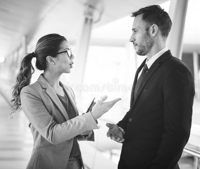 Business People Discussion Communication Togetherness Stock Photo ...