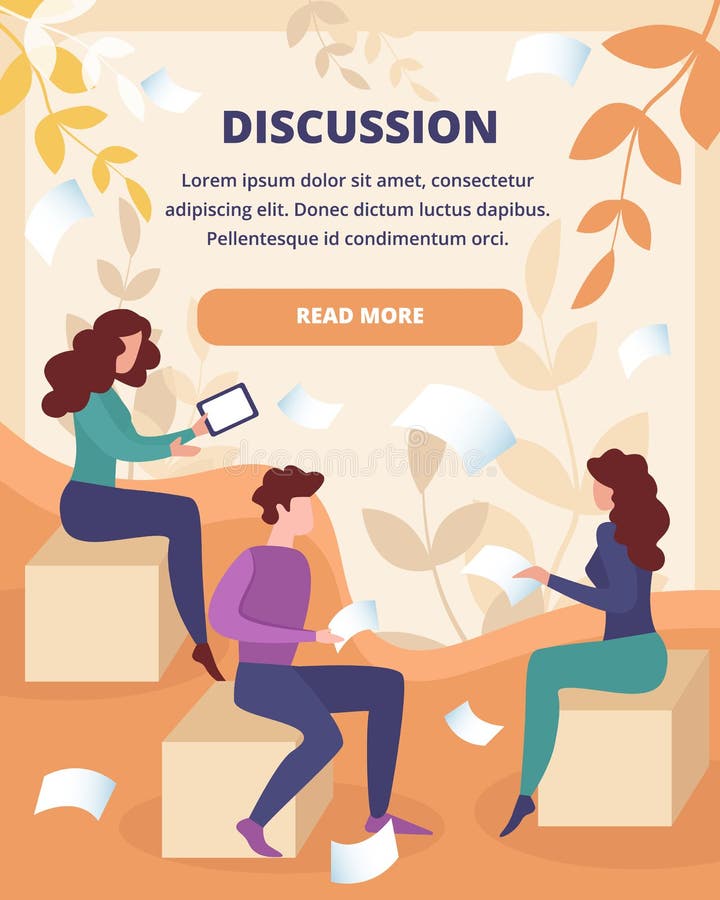 Business People Discussion, Project Development Stock Vector ...