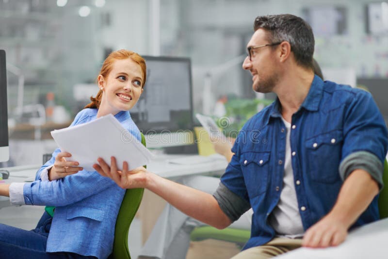 Business People, Documents and Teamwork with Conversation, Planning and ...