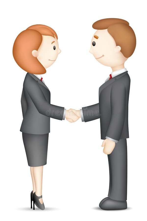 3d people handshake stock illustration. Illustration of businessman ...