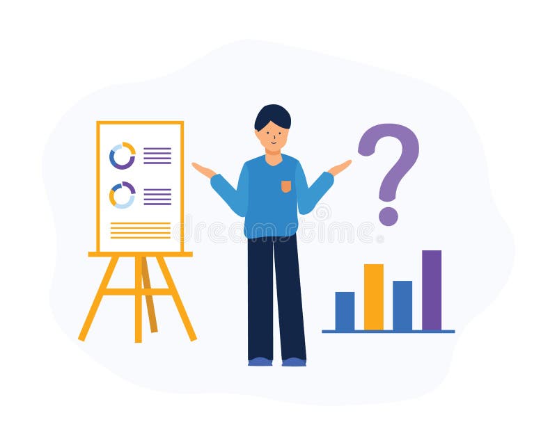 Business People Doing Presentation Illustration Vector Stock Vector ...