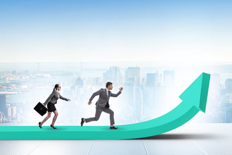 Business People in Economic Growth Concept Stock Photo - Image of ...