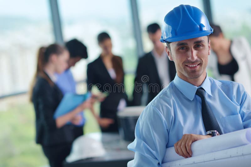 Business People and Engineers on Meeting Stock Image - Image of life ...