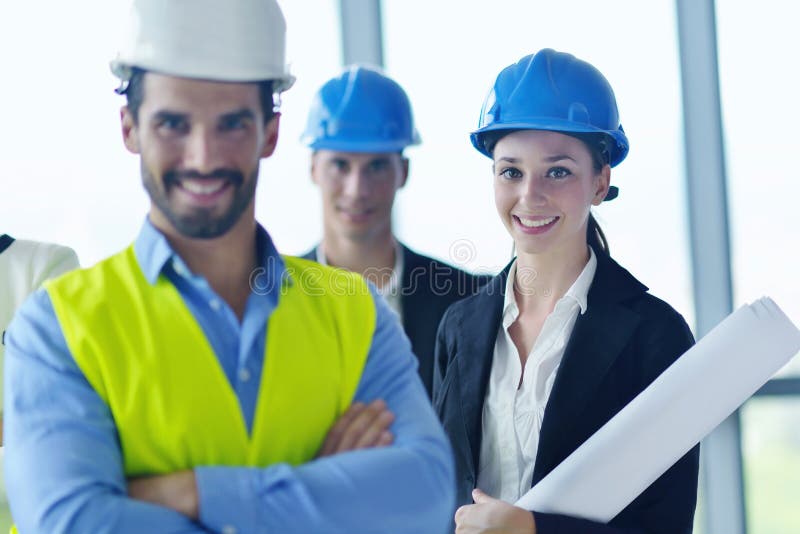 Business People and Engineers on Meeting Stock Photo - Image of company ...