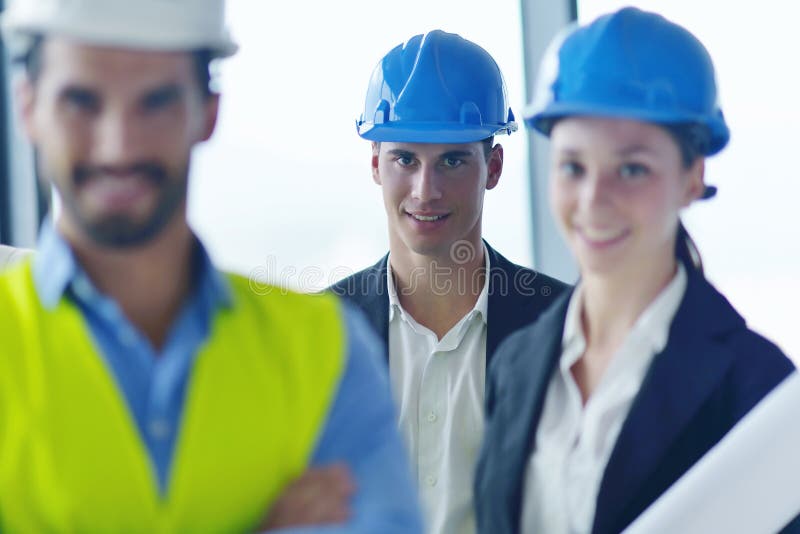 Business People and Engineers on Meeting Stock Image - Image of meeting ...