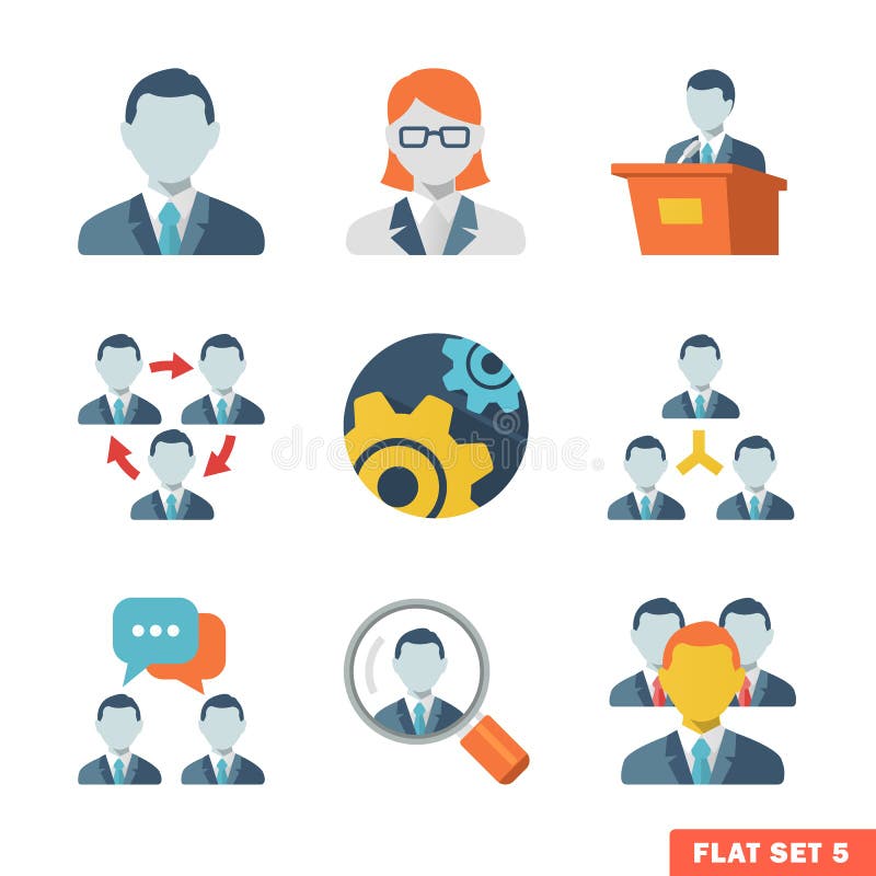 Free Flat Business Icons