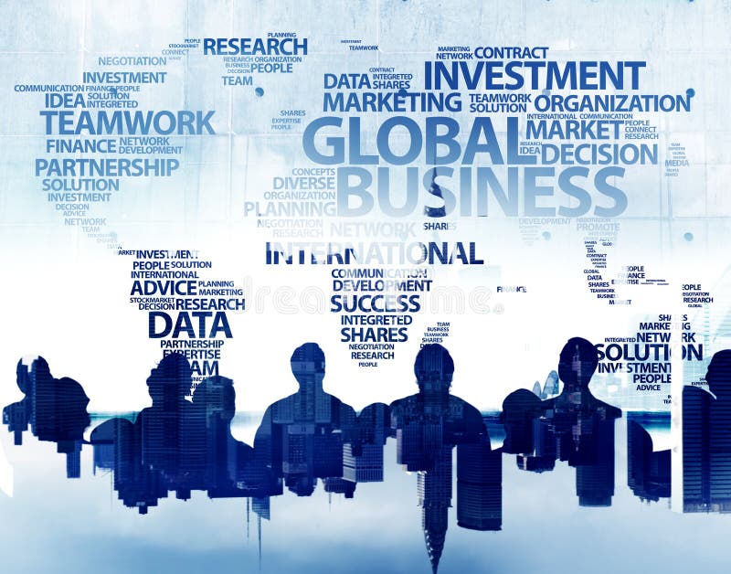 Business People And Global Business Concepts Stock Image Image Of