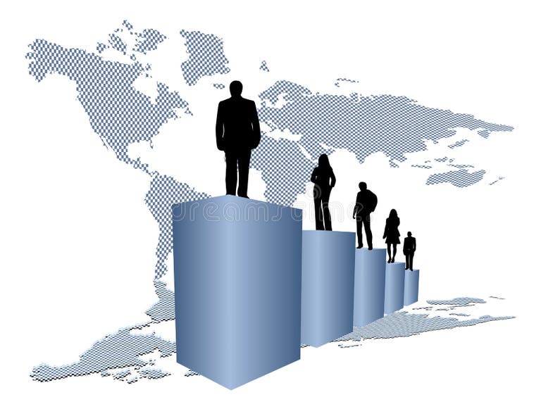 Business people and graph stock vector. Illustration of occupation ...