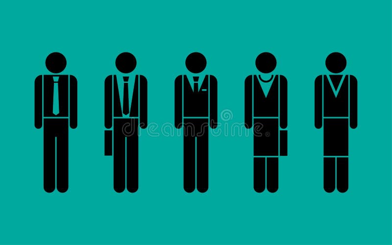 Business People Graphic Set Stock Vector - Illustration of collection ...
