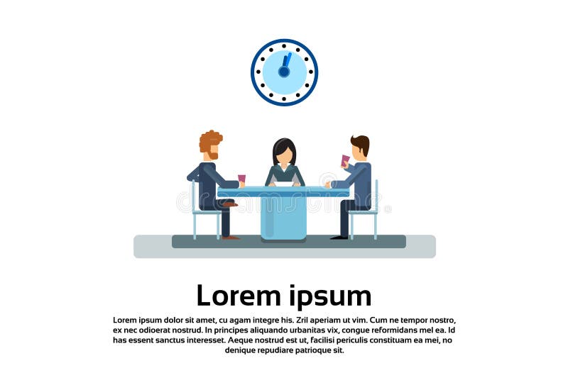 Business People Group Coffee Break Rest Stock Vector - Illustration of ...