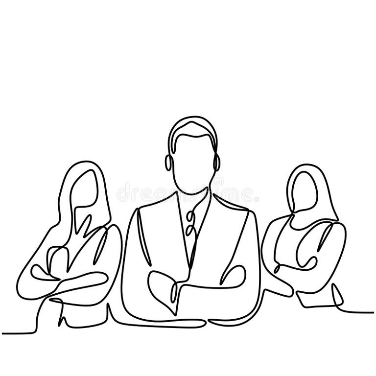 Group Woman Continuous One Line Drawing Stock Illustrations 1 969