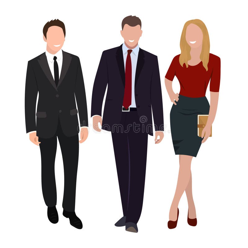 Business People Group Human Resources Flat Illustration Stock ...
