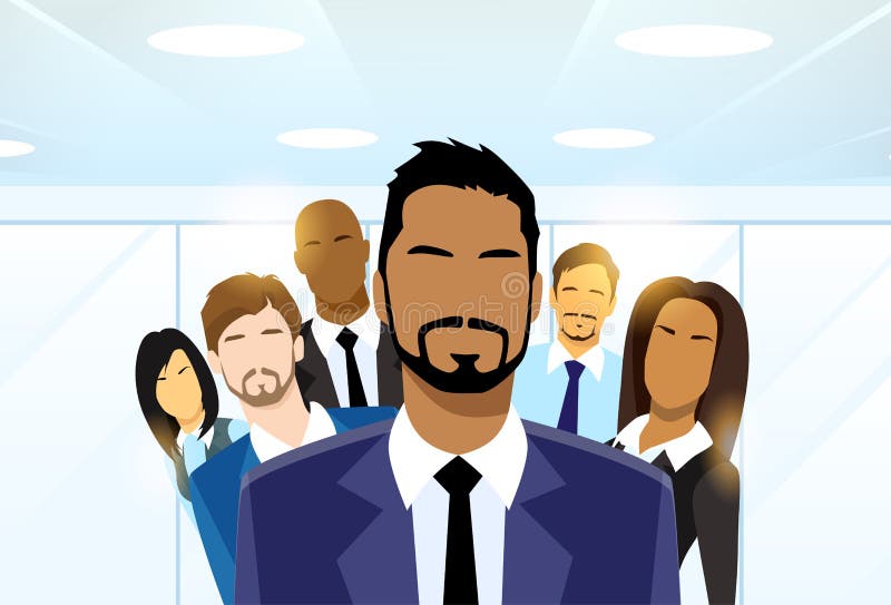 Business People Group Leader Diverse Team Stock Vector - Illustration ...