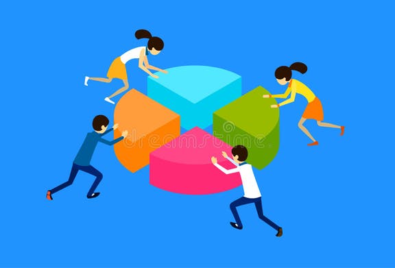 Teamwork Pie Stock Illustrations – 5,259 Teamwork Pie Stock ...