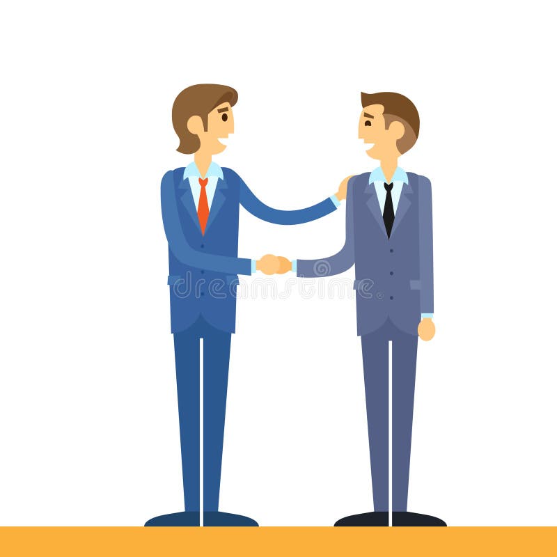 Business People Handshake, Businessmen Hand Shake Stock Vector ...