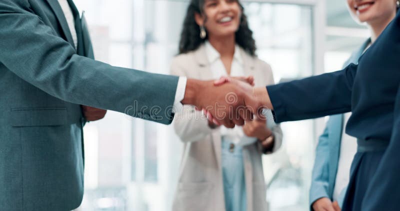 Business, People and Handshake for Commitment To Deal, Collaboration or ...