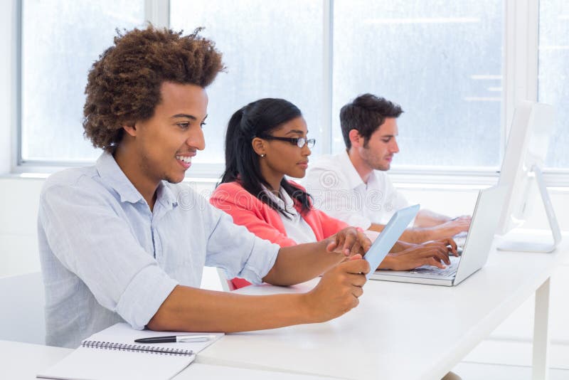 Business People Hard at Work Stock Image - Image of people, caucasian ...