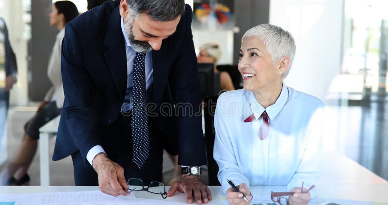 Business People Having Board Meeting in Modern Office Stock Image ...