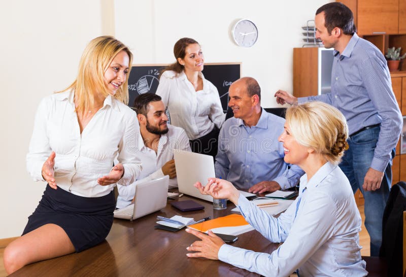 Business People Having Break Stock Image - Image of partners ...