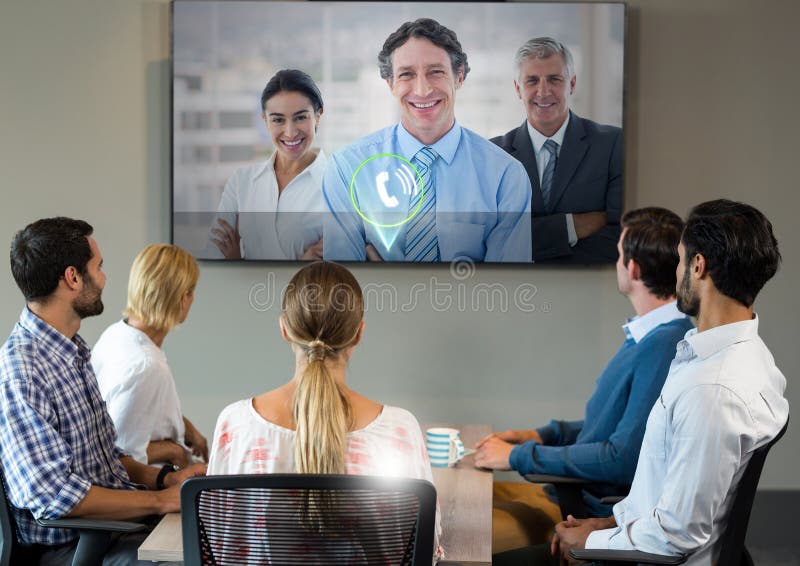Conference Call Meeting stock image. Image of pretty, female - 2321805